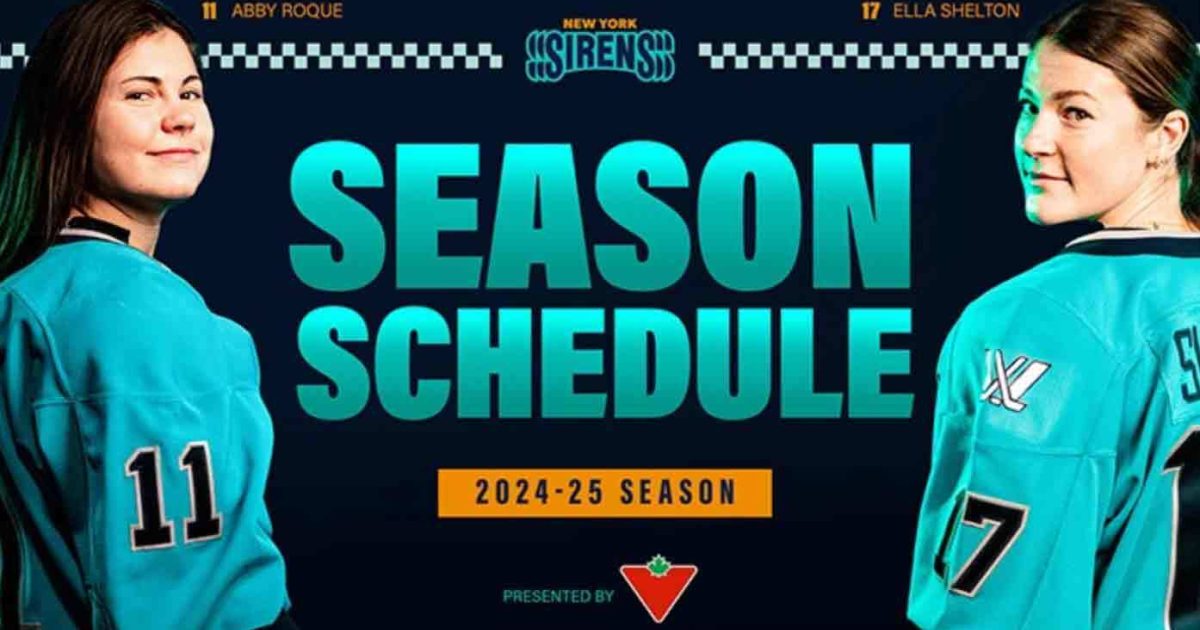 New York Sirens Announce 2024-25 Regular-Season Schedule | Prudential ...