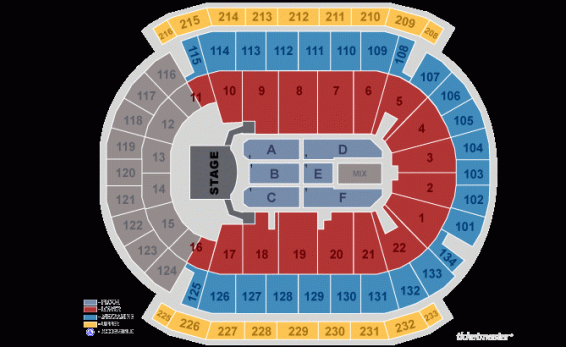 Pink Concert Prudential Center Seating Chart With Rows